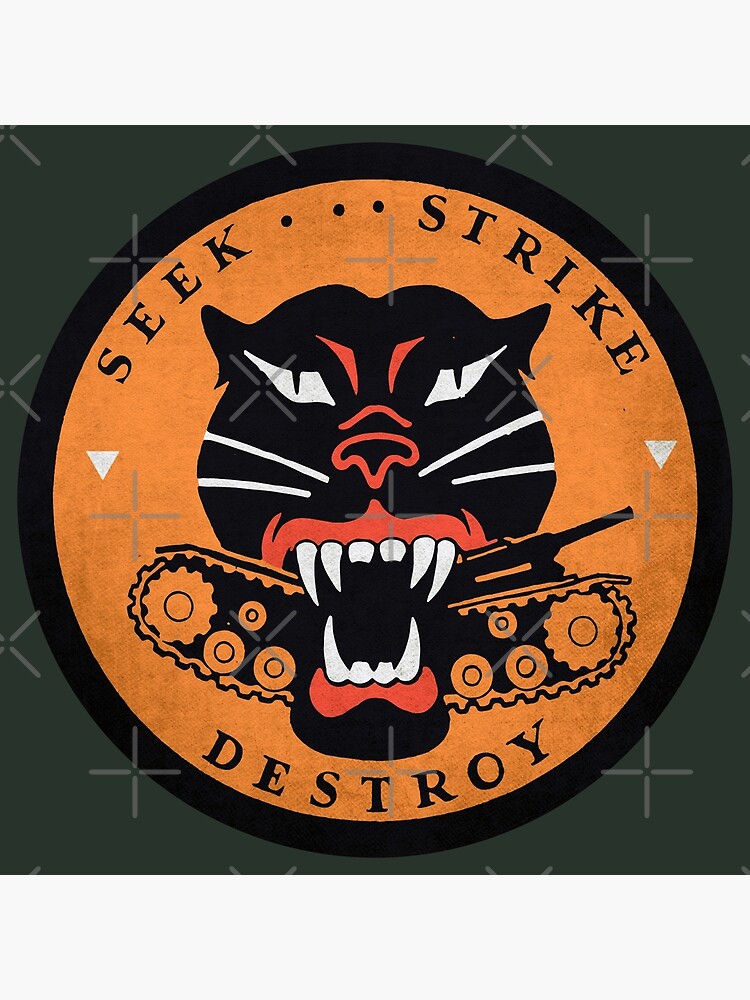 Seek Strike Destroy Tank Destroyer Emblem Premium Matte Vertical Poster ...