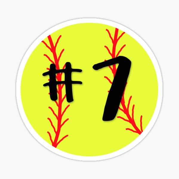 Number 7 Stickers | Redbubble