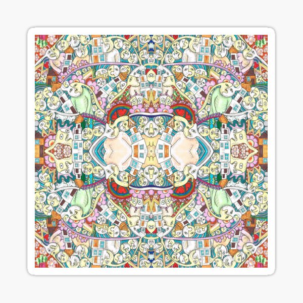 "Happy Land Is So Happy" Sticker by EZPlumIsland | Redbubble