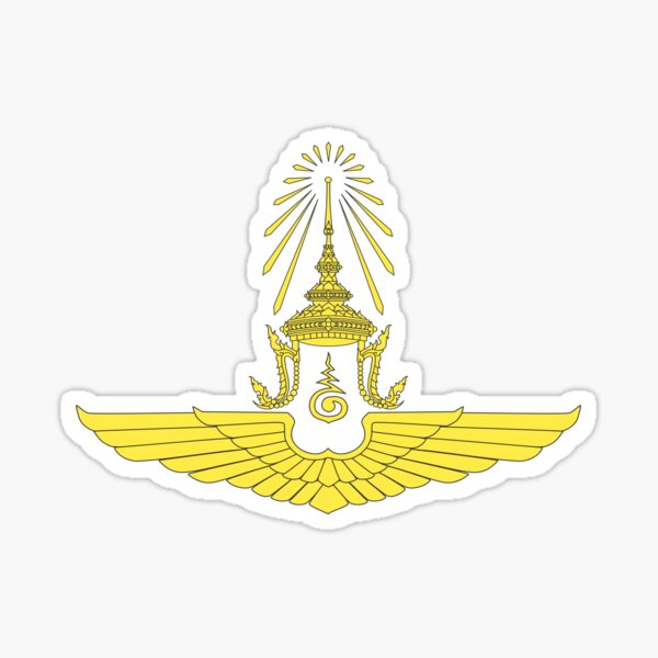 "Royal Thai Air Force - Kong Thab Akat Thai - Emblem" Sticker for Sale ...