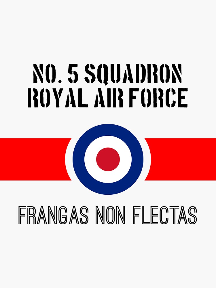 "No. 5 Squadron RAF" Sticker by wordwidesymbols | Redbubble