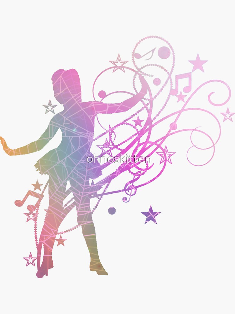 "Rainbow dancer" Sticker for Sale by ohnoskitten | Redbubble