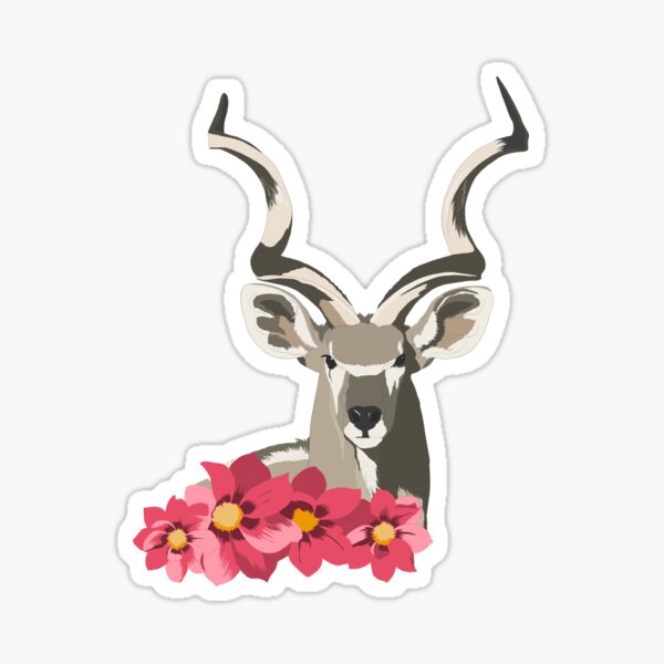 "Kudu deer" Sticker for Sale by Sivvis | Redbubble