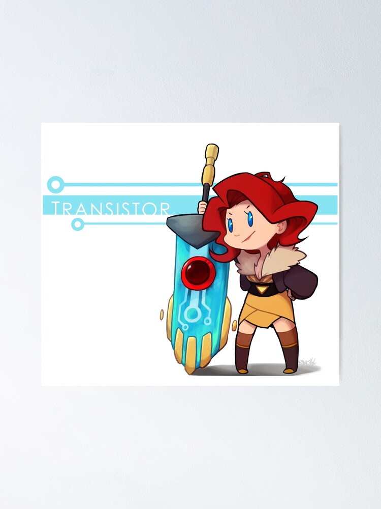 "Transistor + Red" Poster by kynimdraws | Redbubble