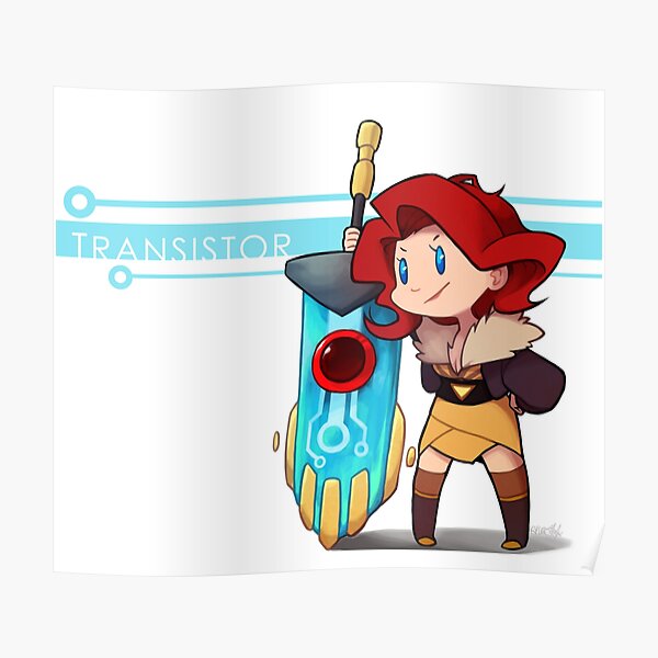 "Transistor + Red" Poster by kynimdraws | Redbubble