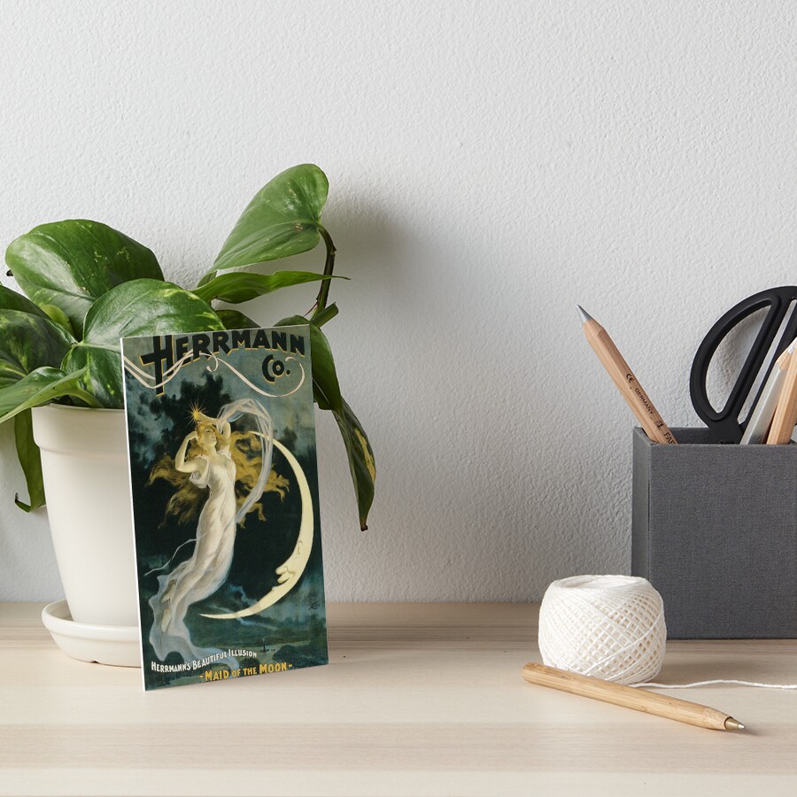 "Vintage Herrmann Co. Magic Poster" Poster for Sale by talesanura ...