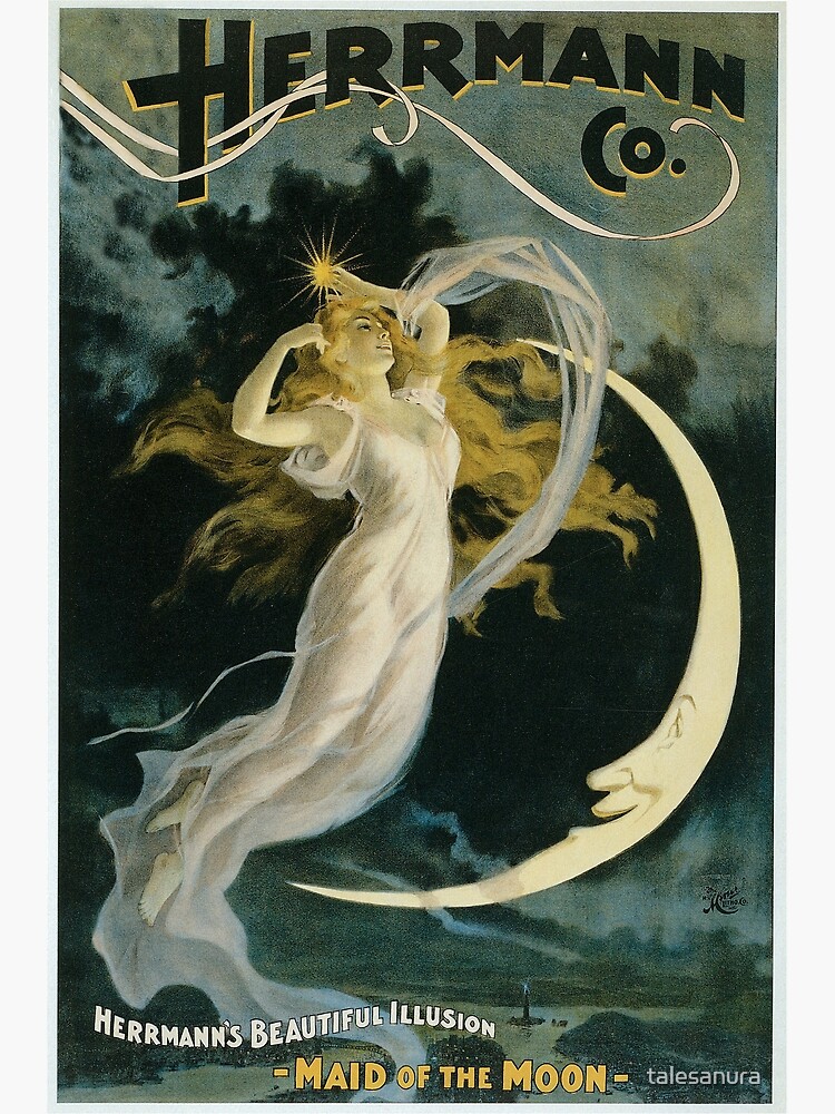"Vintage Herrmann Co. Magic Poster" Poster for Sale by talesanura ...