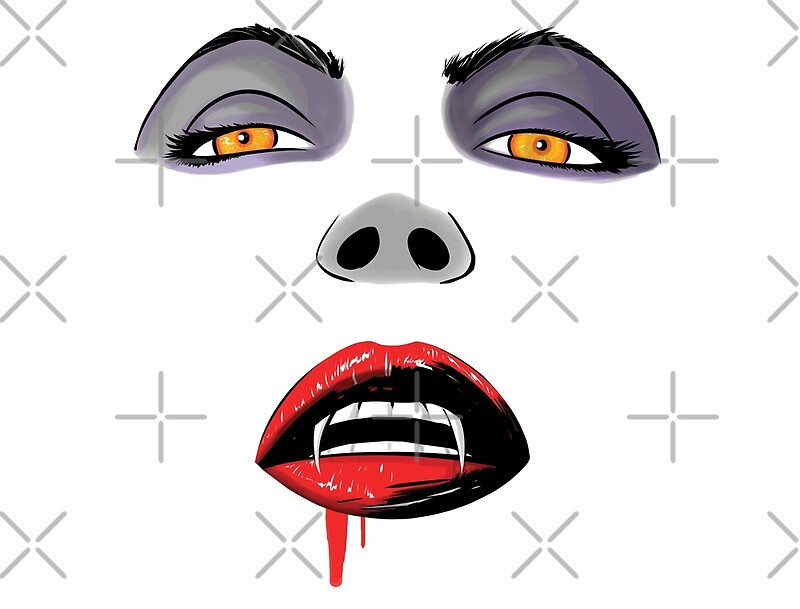 "Vampire Face" by Doug Saquic | Redbubble