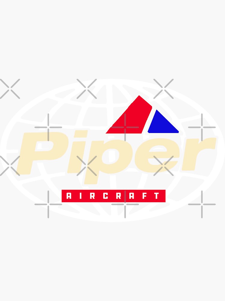 "Piper Vintage Aircraft USA" Sticker for Sale by BarnFindDave | Redbubble