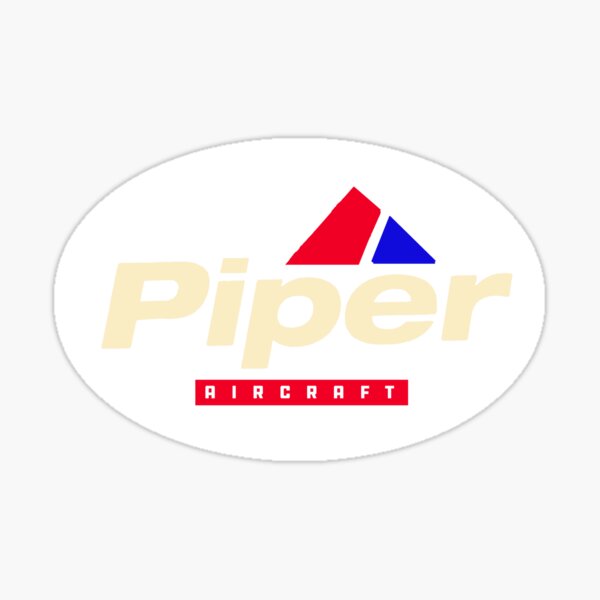 "Piper Vintage Aircraft USA" Sticker for Sale by BarnFindDave | Redbubble