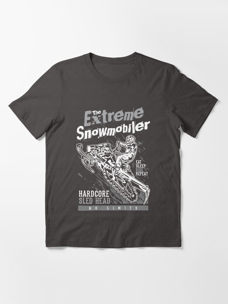 "Extreme Snowmobiler Sled Head" T-shirt for Sale by offroadstyles ...