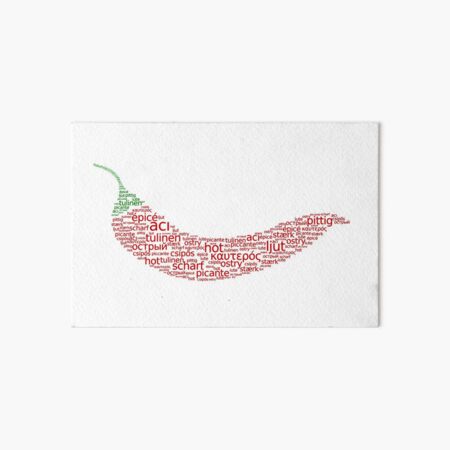 "Chili from words" Art Board Print by E1evant | Redbubble