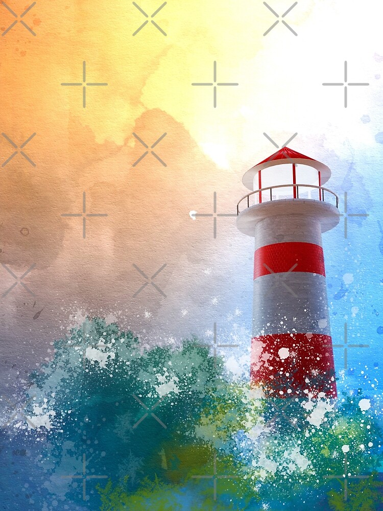 "splash lighthouse" Poster for Sale by Raphoto1 | Redbubble