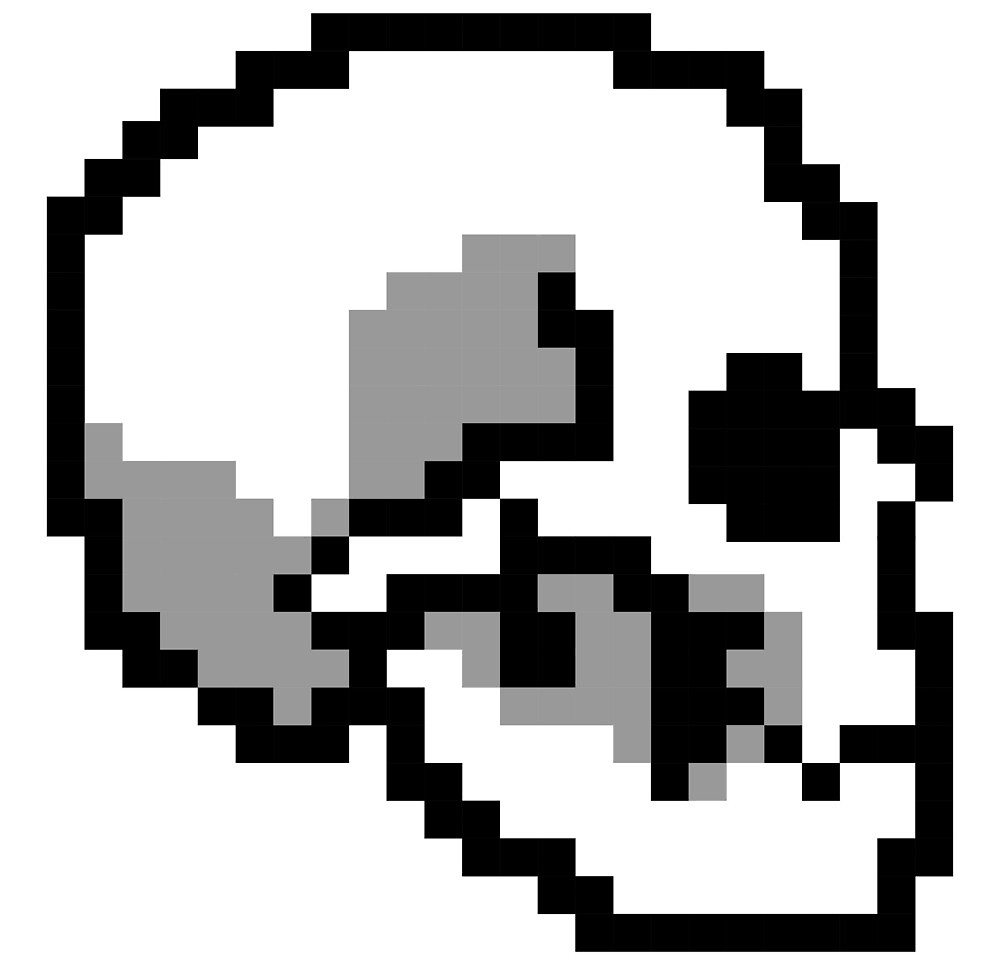 "8-bit skull" by Ryan Schmidt | Redbubble