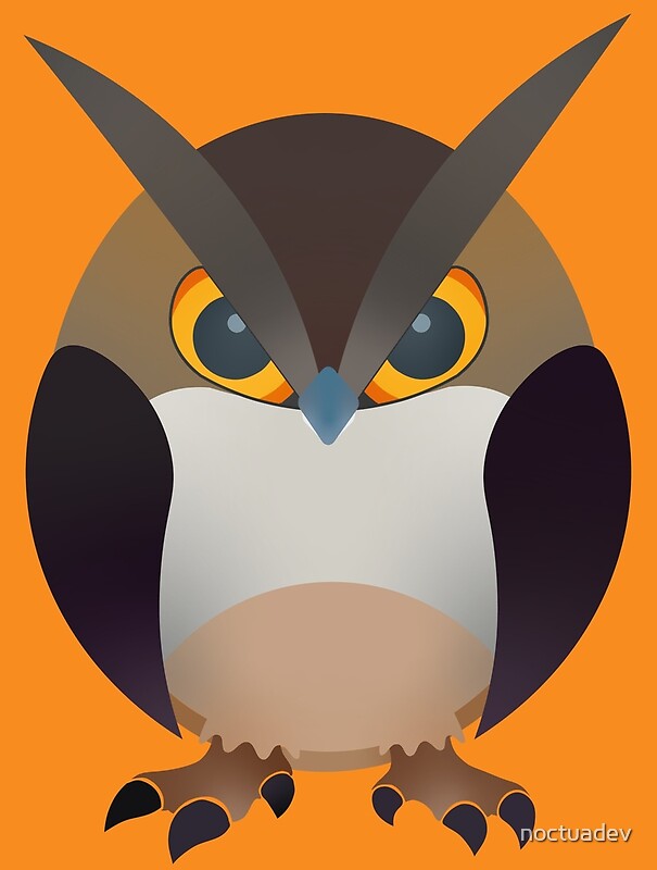 "Nocto inspirated in (Noctowl old sprite)" by noctuadev | Redbubble