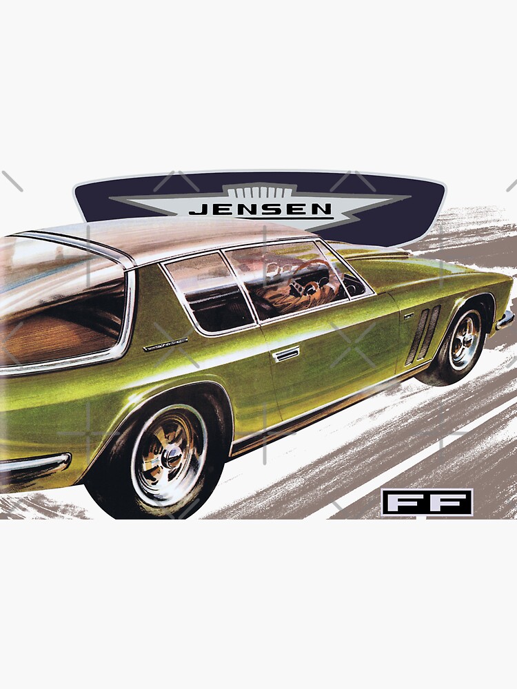 "JENSEN INTERCEPTOR FF" Sticker for Sale by ThrowbackMotors | Redbubble