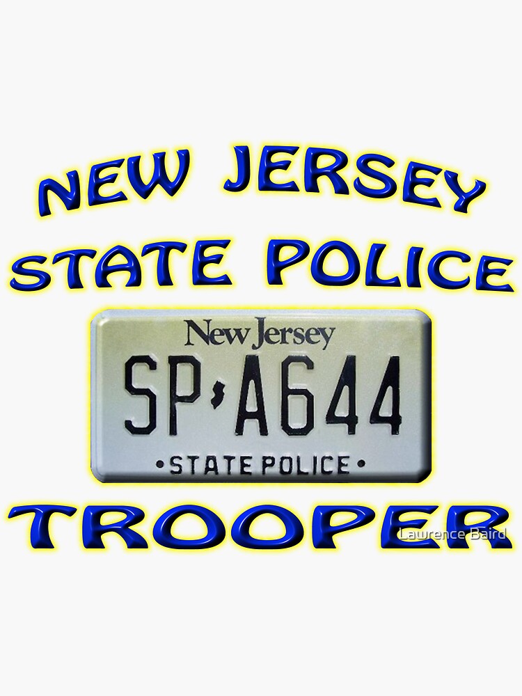 "New Jersey State Police" Sticker for Sale by lawrencebaird | Redbubble