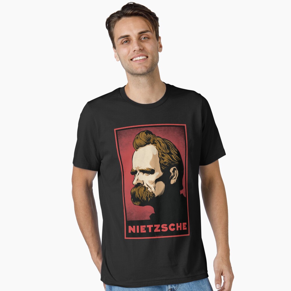 "Nietzsche Print" Sticker for Sale by LibertyManiacs | Redbubble