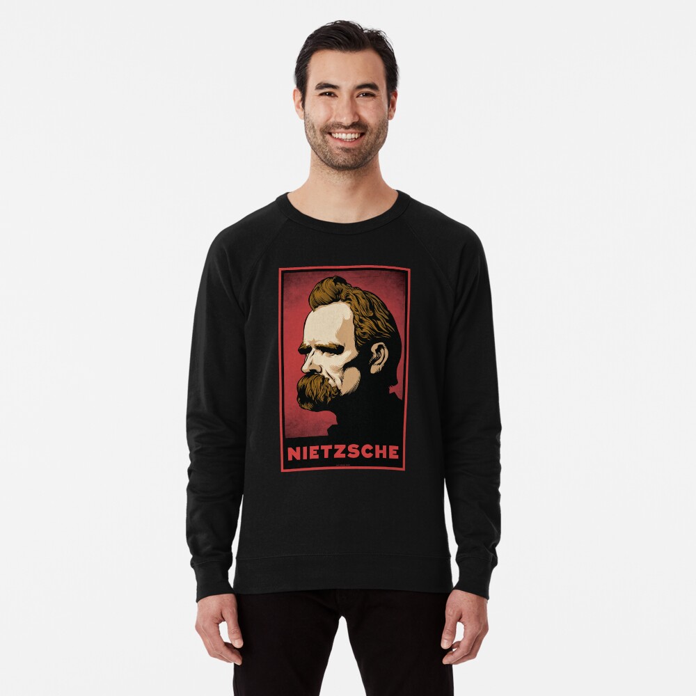 "Nietzsche Print" Sticker for Sale by LibertyManiacs | Redbubble