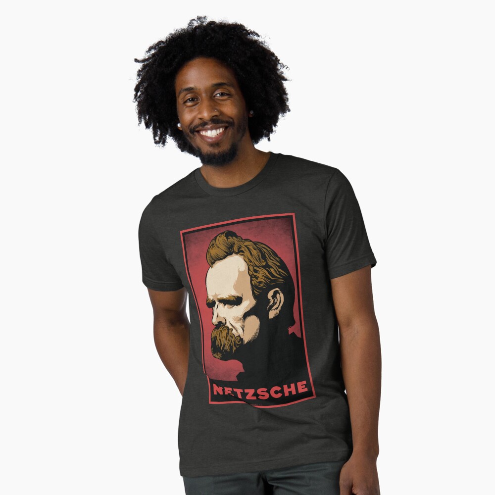 "Nietzsche Print" Sticker for Sale by LibertyManiacs | Redbubble