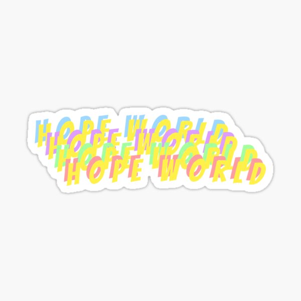 "Hope World Pastel" Sticker by 5Mins2Midnight | Redbubble