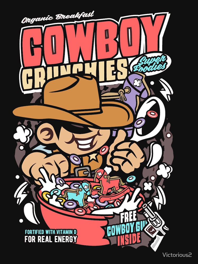 "Cowboy Crunchies" T-shirt by Victorious2 | Redbubble | cowboy t-shirts ...
