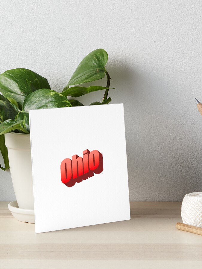 "Ohio Word Art" Art Board Print for Sale by bdawg2468 | Redbubble
