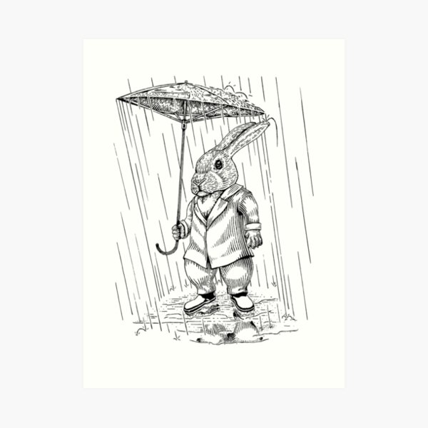 Mr Bunny Rabbit Art Prints | Redbubble