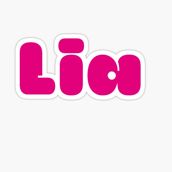 "Lia" Sticker for Sale by Shalomjoy | Redbubble