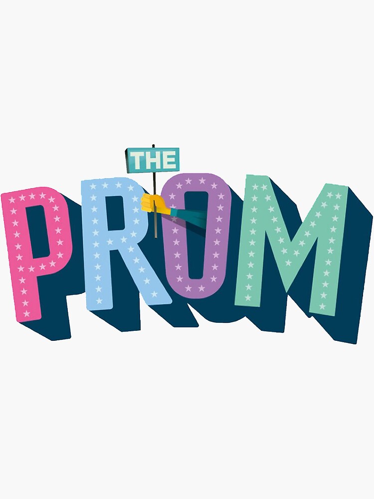 "the prom broadway logo" Sticker for Sale by faithjones | Redbubble