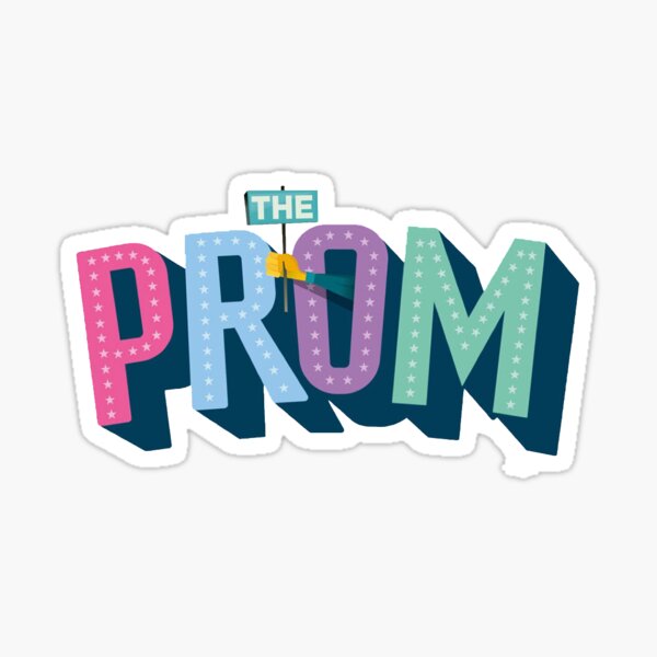 "the prom broadway logo" Sticker for Sale by faithjones | Redbubble