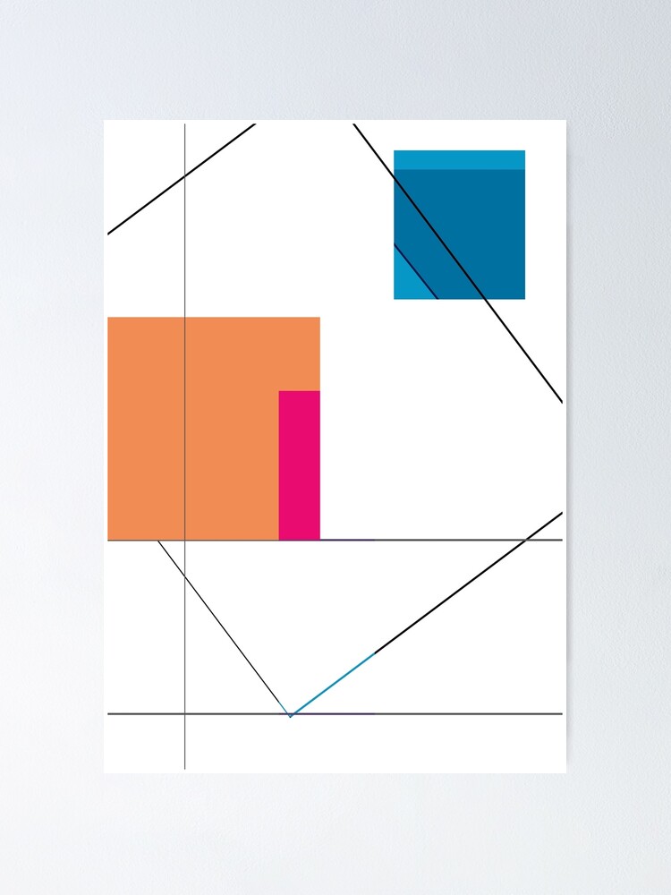 "Geometric 1" Poster for Sale by Ghettostan | Redbubble