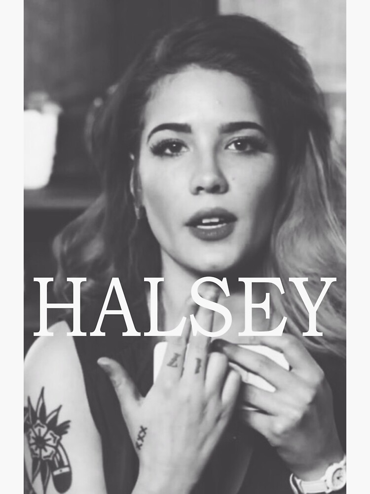 "Halsey Poster" Sticker for Sale by Sholari | Redbubble