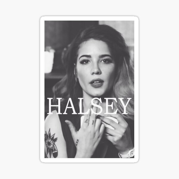 "Halsey Poster" Sticker for Sale by Sholari | Redbubble