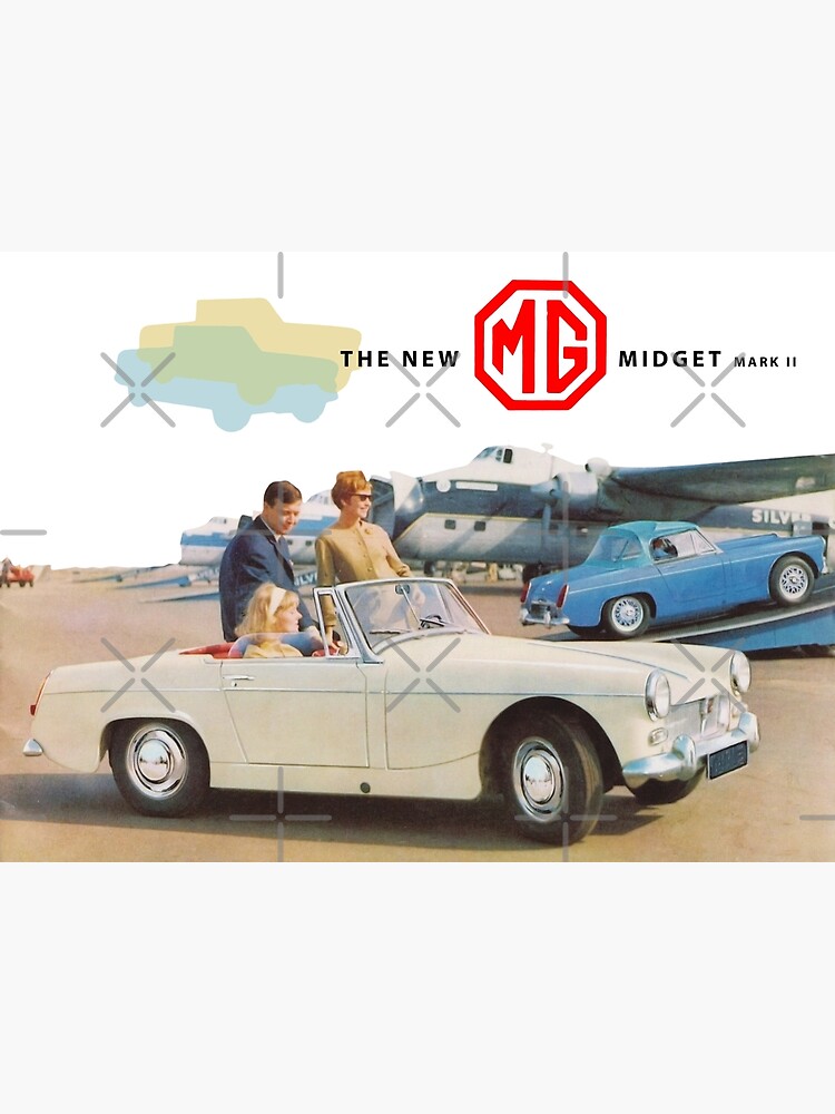 "MG MIDGET" Poster for Sale by ThrowbackMotors | Redbubble