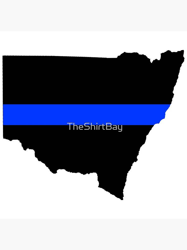 Póster «Thin Blue Line - New South Wales - Police Support Graphic NSW ...