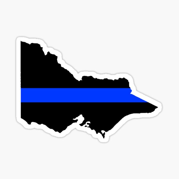 "Thin Blue Line - Victoria - Police Support Graphic VIC" Sticker for ...