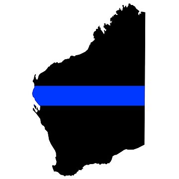 "Thin Blue Line - Western Australia - Police Support Graphic WA ...