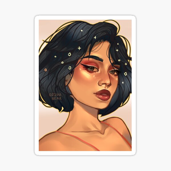 "Genie" Sticker for Sale by ozzuubear | Redbubble