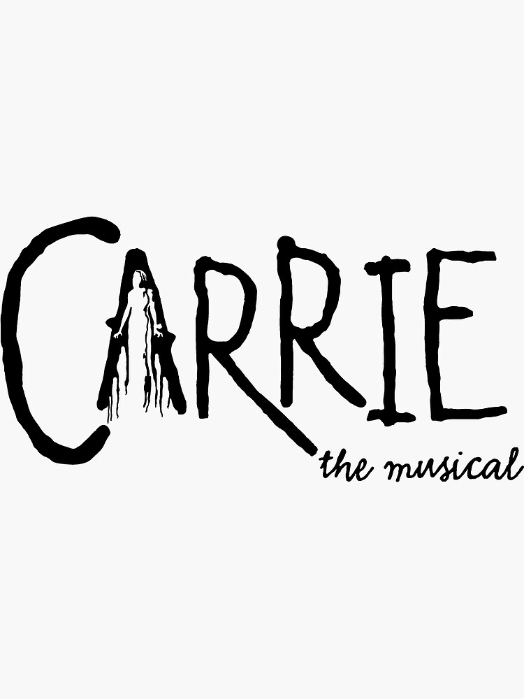 "carrie the musical logo" Sticker for Sale by faithjones | Redbubble