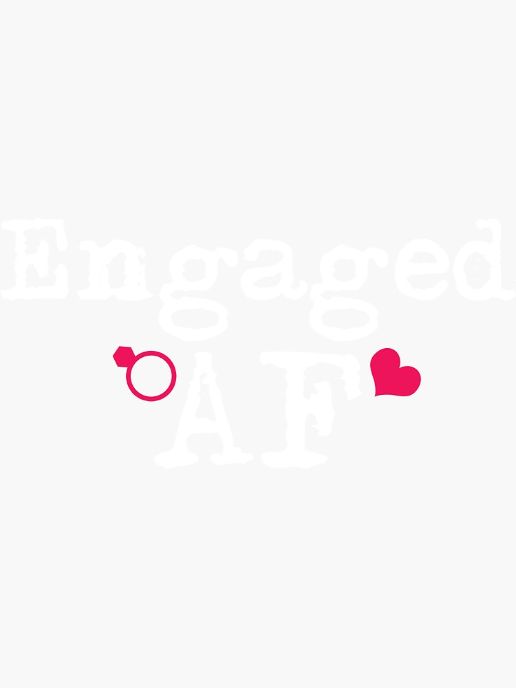 "engagement" Sticker by 4tomic | Redbubble