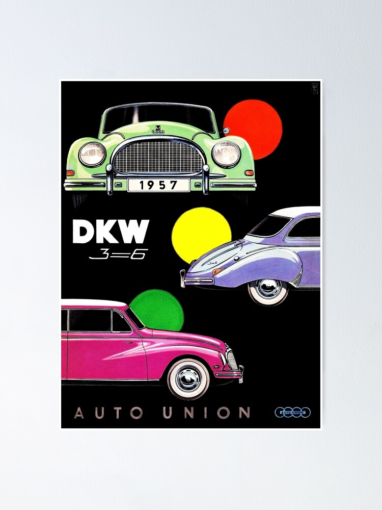 "DKW AUTO UNION 1000" Poster for Sale by ThrowbackMotors | Redbubble