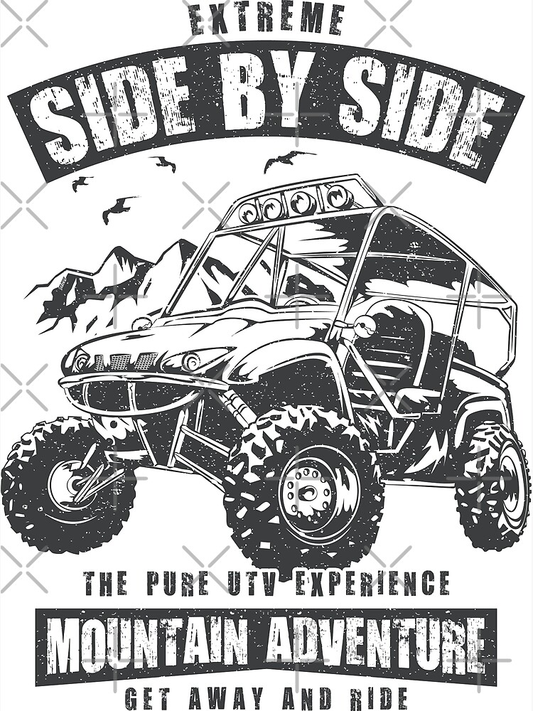 "Side By Side UTV Mountain Extreme" Art Print by offroadstyles | Redbubble