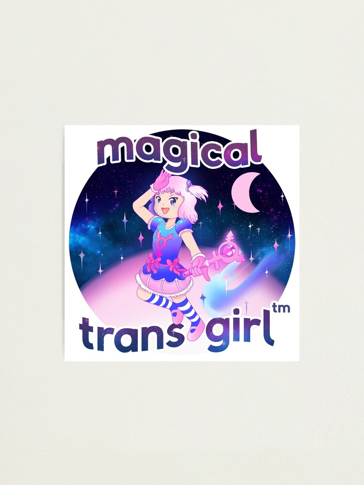 Lámina fotográfica «Magical Trans Girl - Trans Pride Kawaii Magical ...