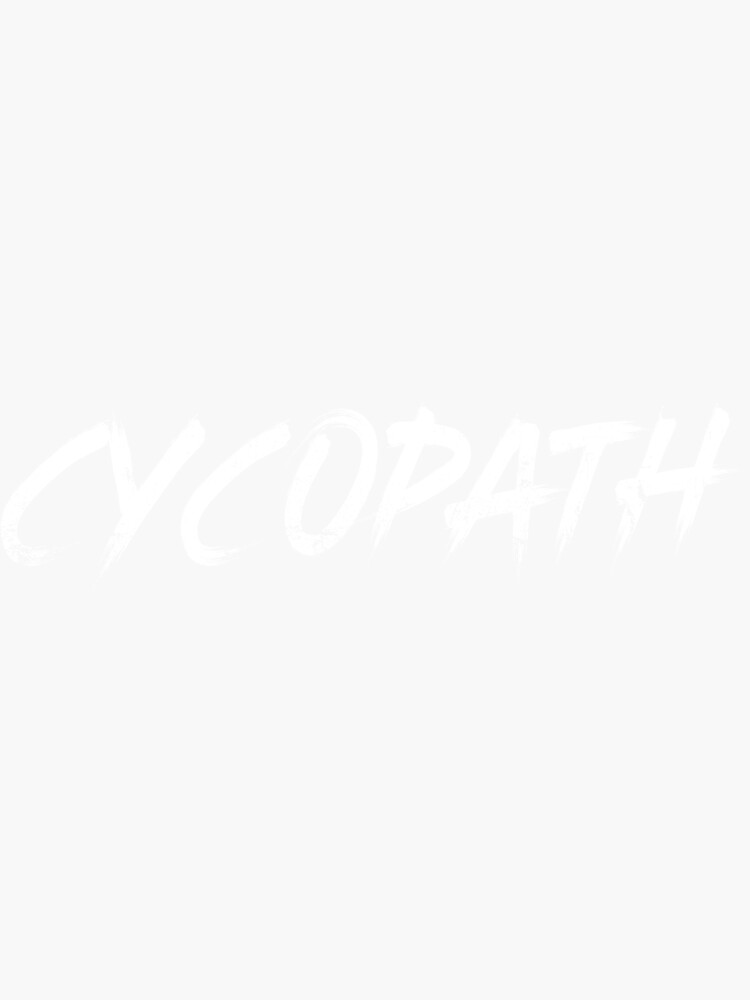 "CYCOPATH Fun Bicycle Lover Cyclist Bike Fanatic " Sticker for Sale by ...