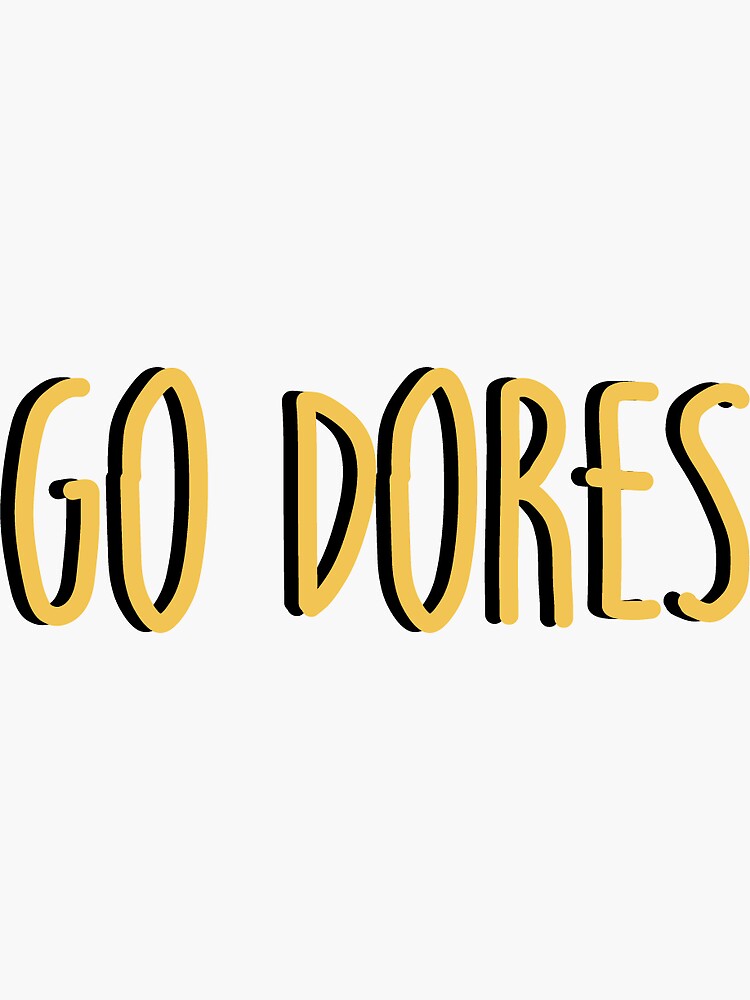"Go Dores" Sticker by astersam | Redbubble