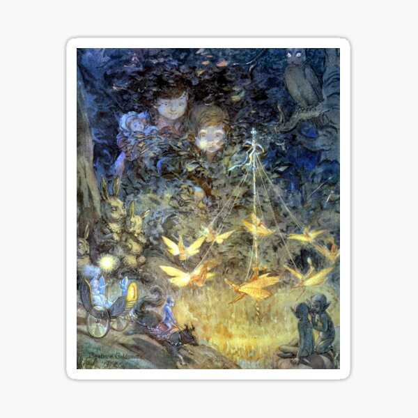 "Watching the Fairies - Beatrice Goldsmith" Sticker for Sale by ...