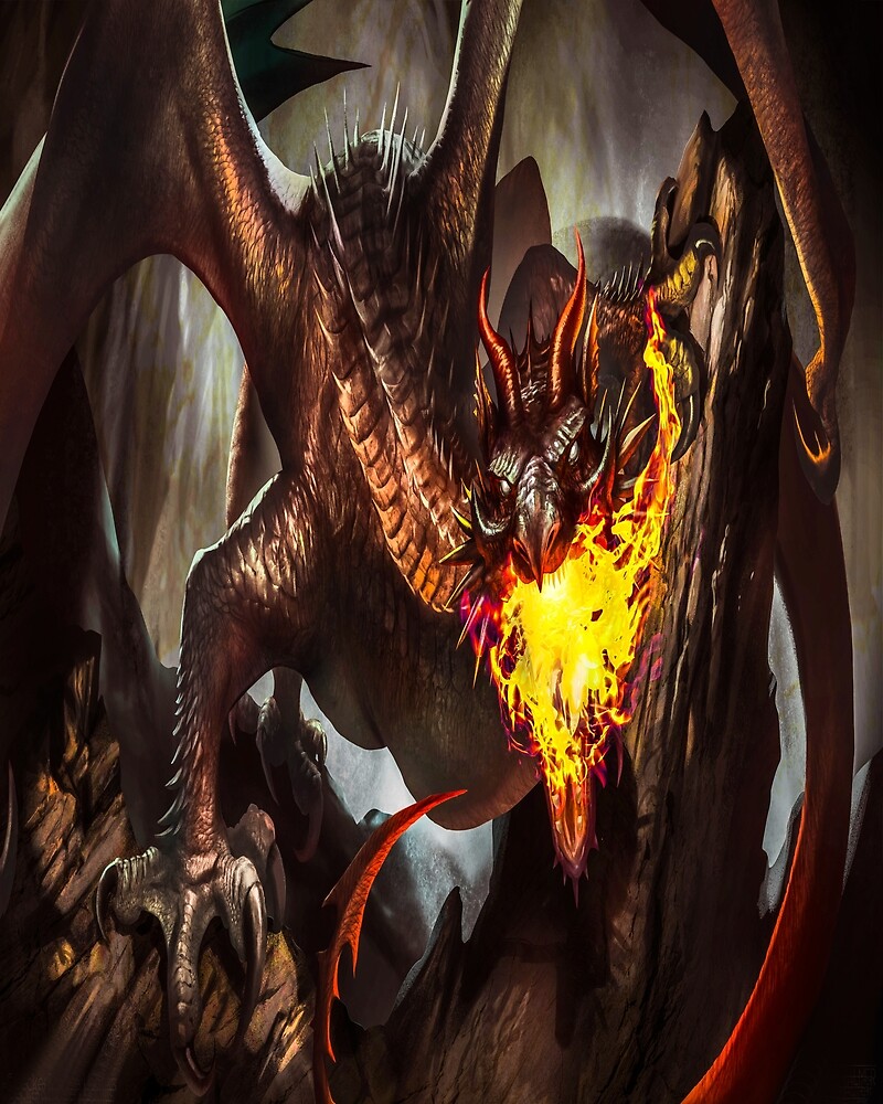 "fwc 5536 Fantasy Dragon " by fred chiea | Redbubble