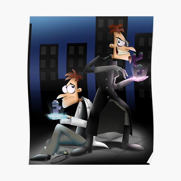 "2D Doof and Doof" Poster for Sale by Leibi97 | Redbubble