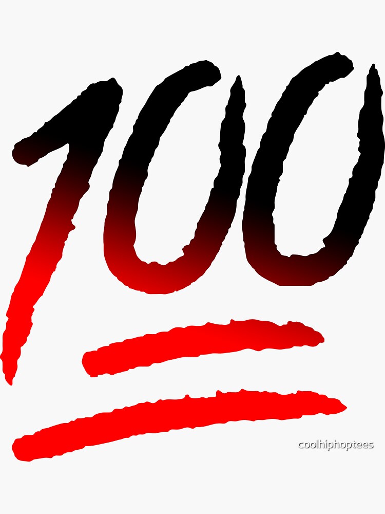 What does the 100 emoji mean store